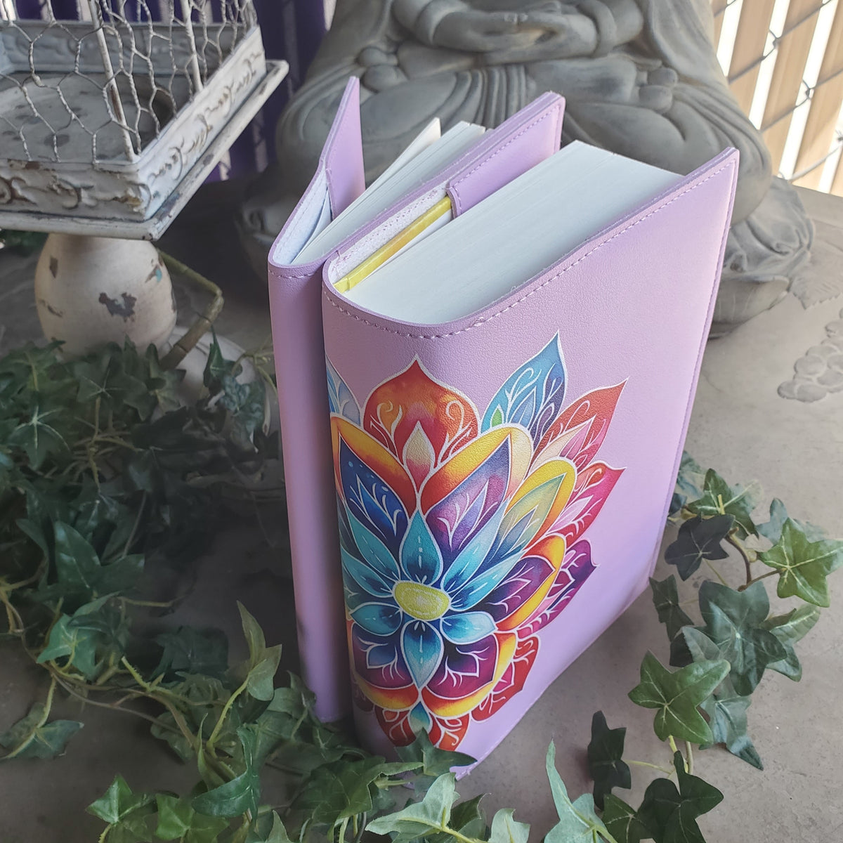 Lotus (Lavender) Double Book Cover for Big Book and 12n12 – Recovery Mint