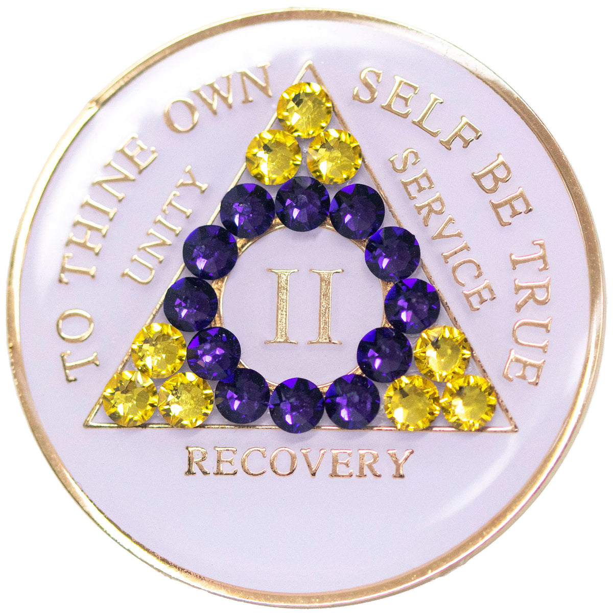 Crystallized Tri-plate White Intersex Flag – Recovery Mint
