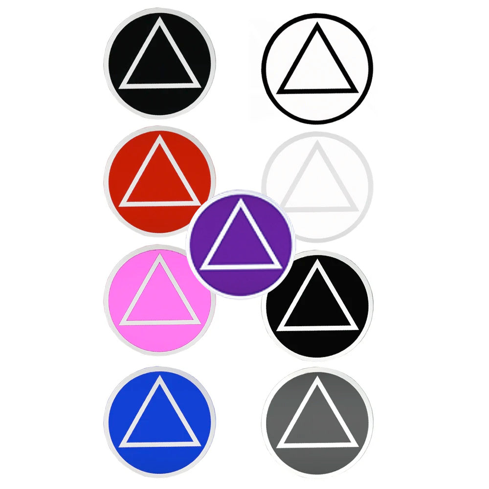 Set of 9 3", RS5 Round Alcoholics Anonymous Recovery Symbol Stickers ...