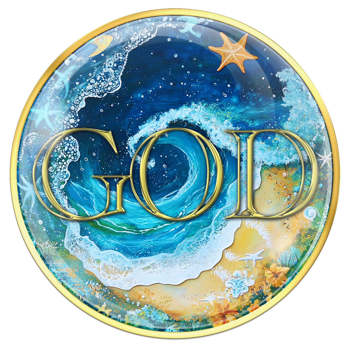 AA Recovery Medallion - GOD - A Power Greater Than Myself – Recovery Mint