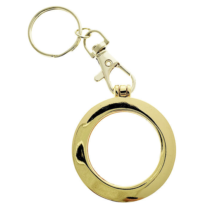 Hinged Key Chain Medallion Holder Gold – Recovery Mint