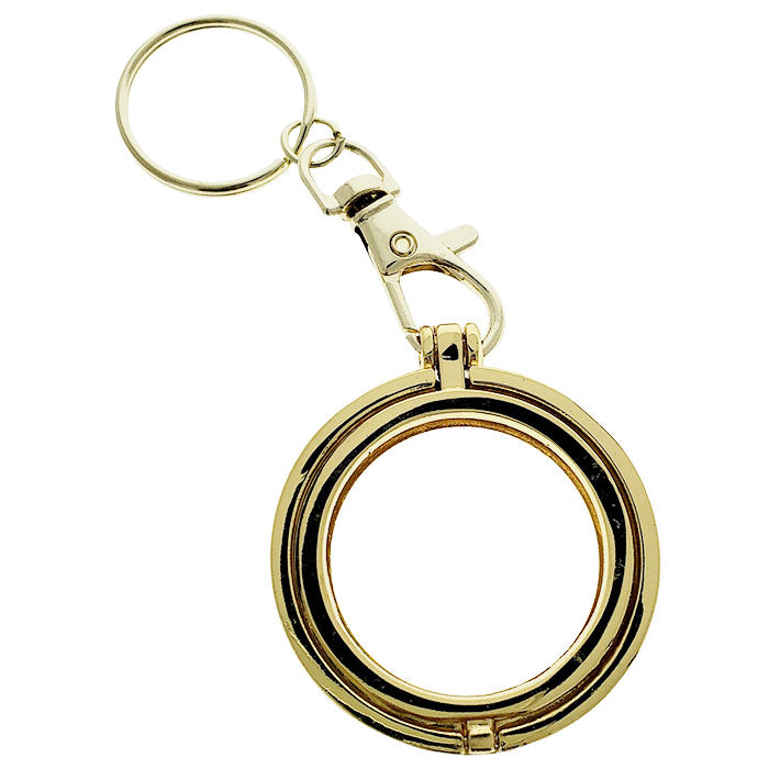 Hinged Key Chain Medallion Holder Gold – Recovery Mint