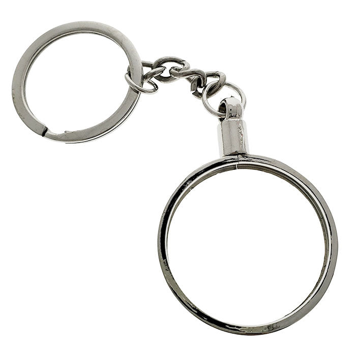 Key Chain Medallion Holder Silver with Chain – Recovery Mint