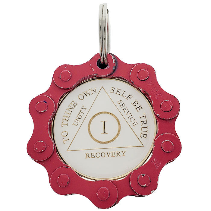 Bike Chain Medallion Holder Pink – Recovery Mint