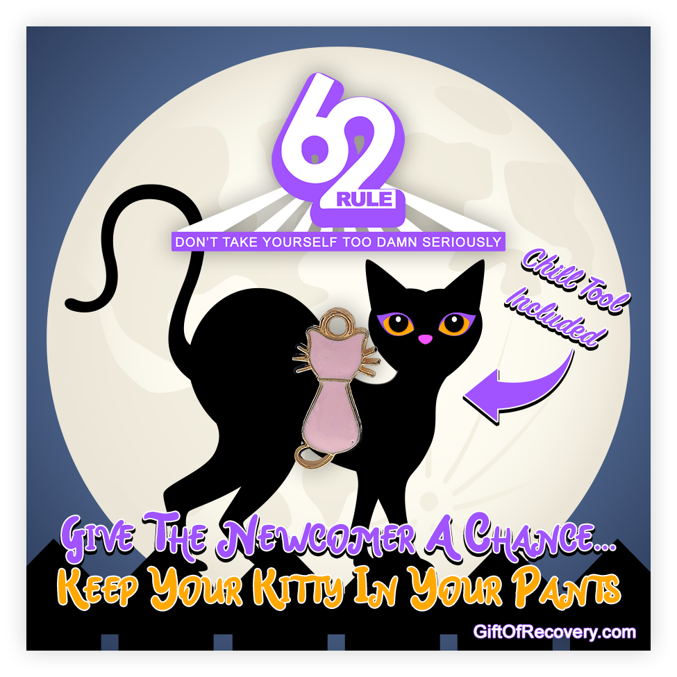 Rule 62 Charm | Kitty | Give the Newcomer a Chance... – Recovery Mint