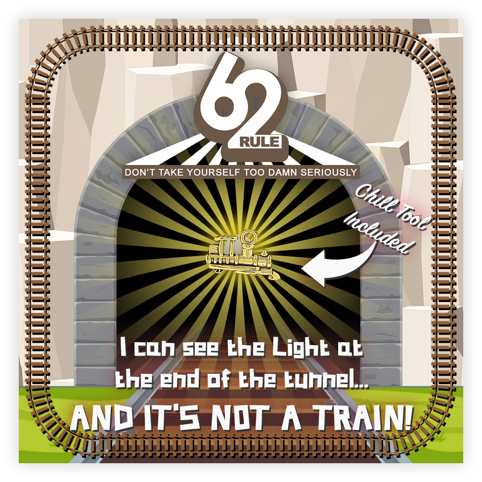 Rule 62 Charm | Train | Light at the End of the Tunnel.. – Recovery Mint