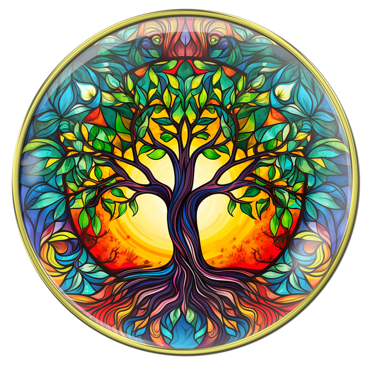Growing Along Spiritual Lines Tree Medallion – Recovery Mint