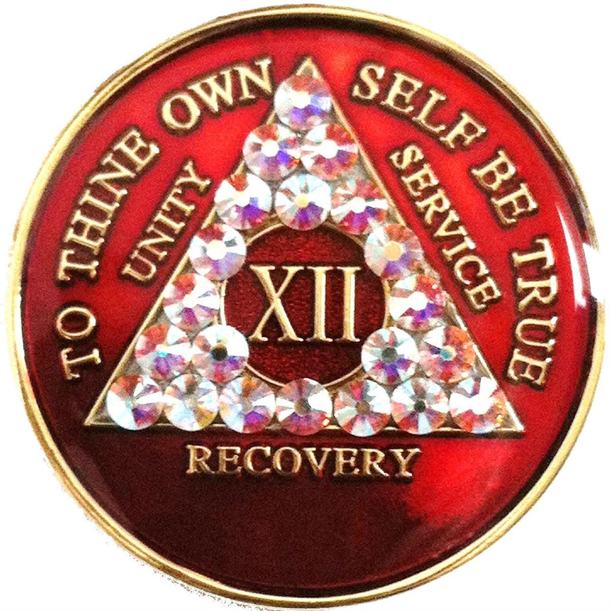 Crystallized Tri-Plate Red Crystal AB – Recovery Mint