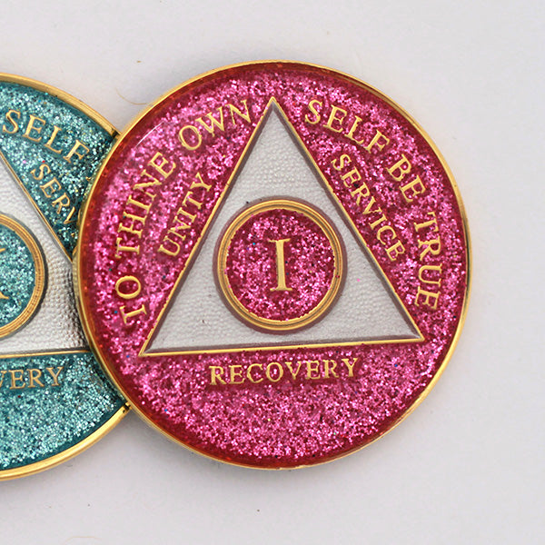 Glitter Tri-Plate Pink – Recovery Mint