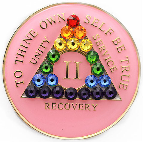Crystallized Tri Pink Rainbow – Recovery Mint
