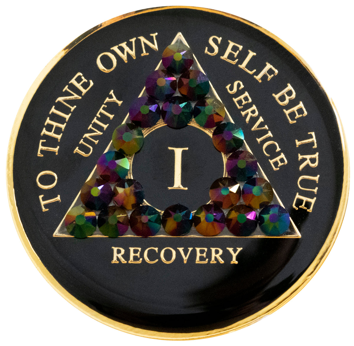 Crystallized Tri-plate Black Peacock – Recovery Mint