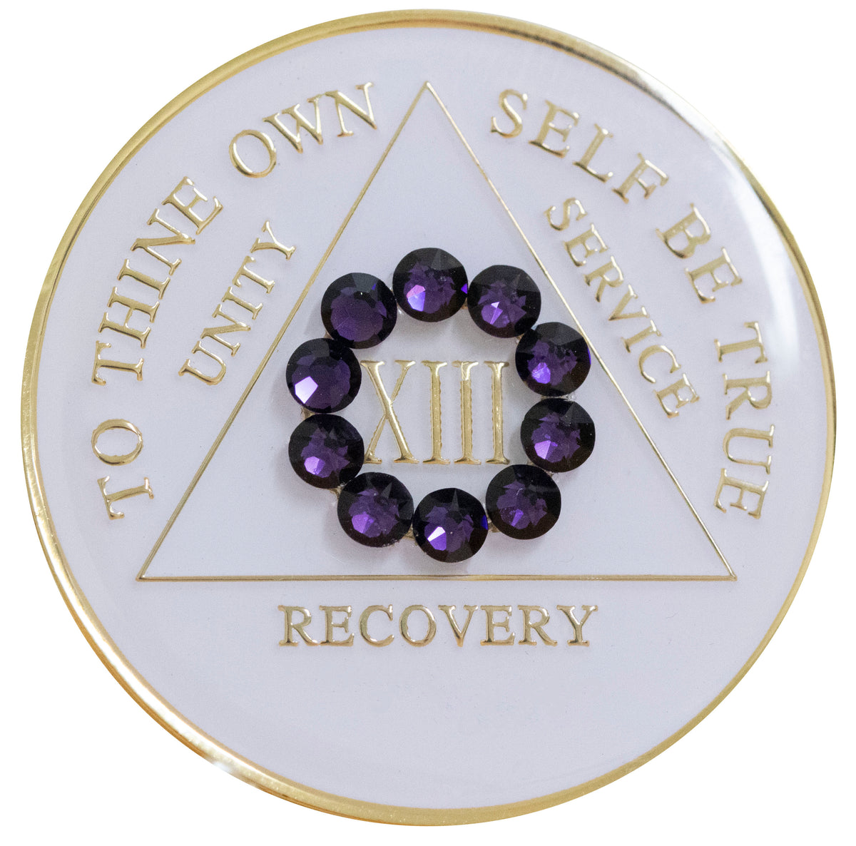 Crystallized Tri-plate White Unity - Purple Velvet – Recovery Mint