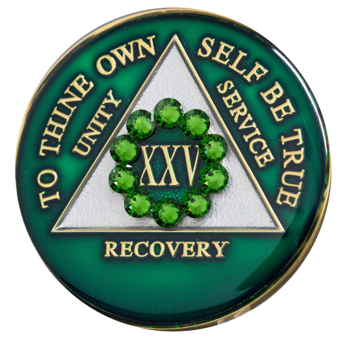 Crystallized Tri-plate Green Unity – Recovery Mint